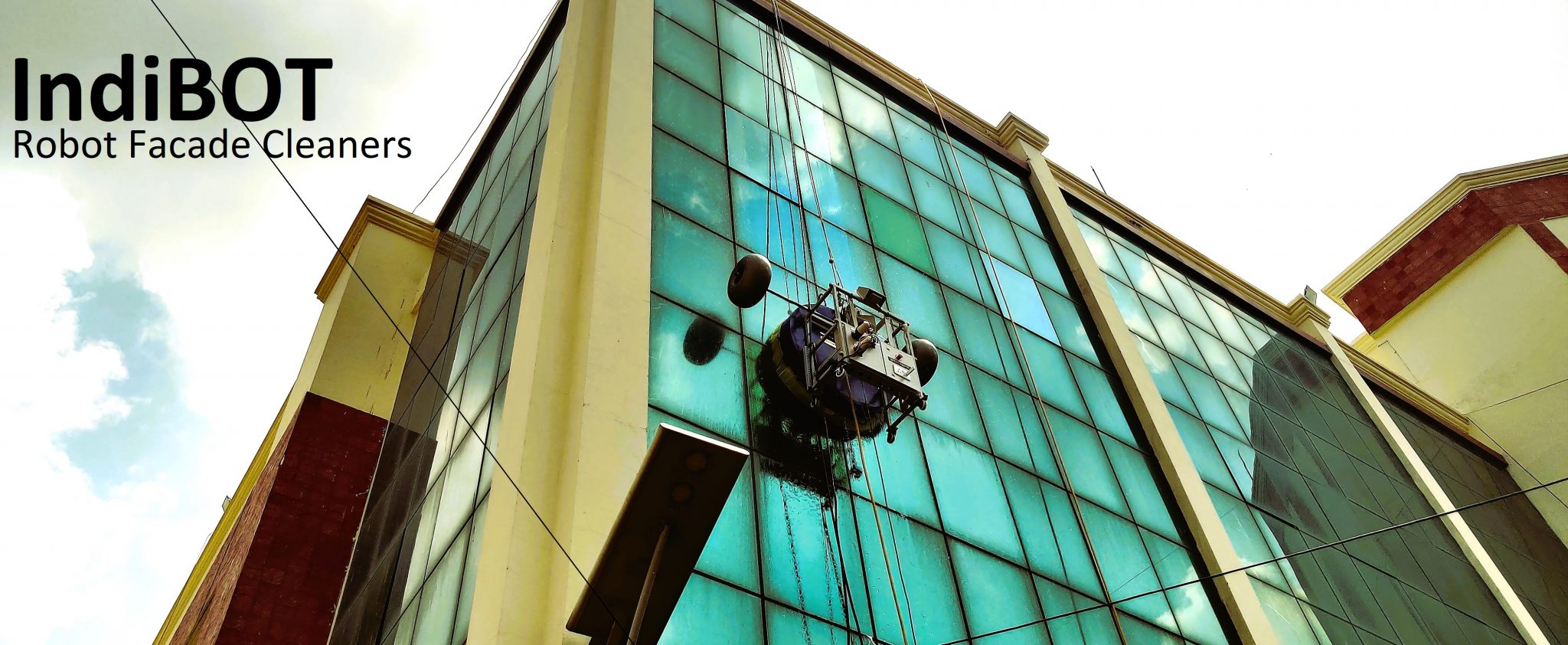 IndiBOT Automatic Facade Cleaner-IndiBOT SkyWASH - Pal n Paul Inc