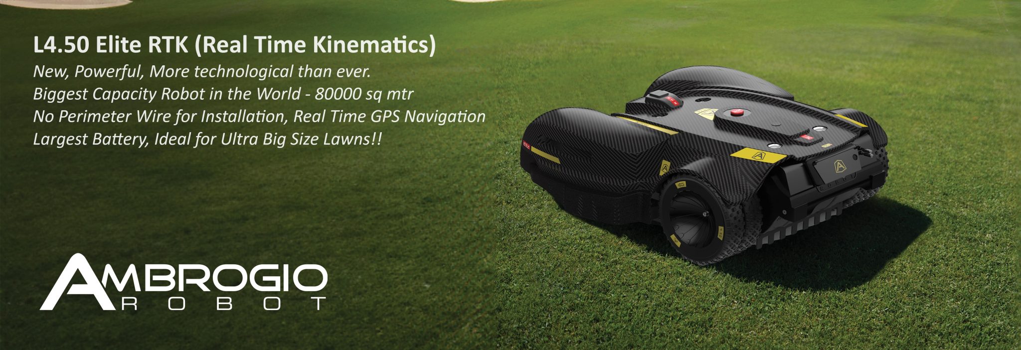 Ambrogio Robot Grass Cutter 4.50 Elite RTK (80000 sq mtr) - Pal n Paul Inc